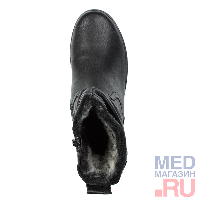 Полусапоги женские кожаные с искусственным мехом 8-8-26419-27-022 JANA ...